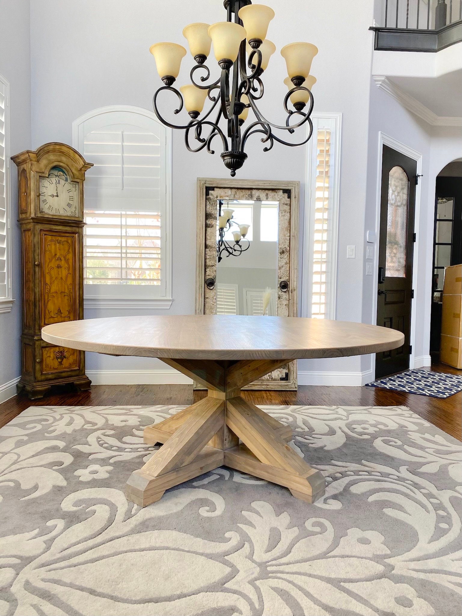 The Extra Chunky the Woodhills Extra Chunky Round Dining Table - Etsy