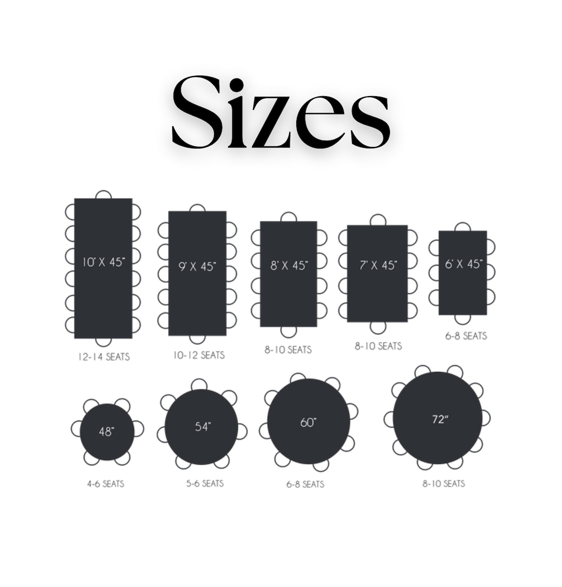 Trapezoid | Round Pedestal Dining Table // 72" // Large Round Dining ...