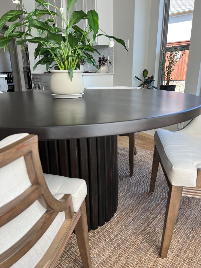 The Fluted | the Woodhills Fluted Round Dining Table - Custom Furniture ...