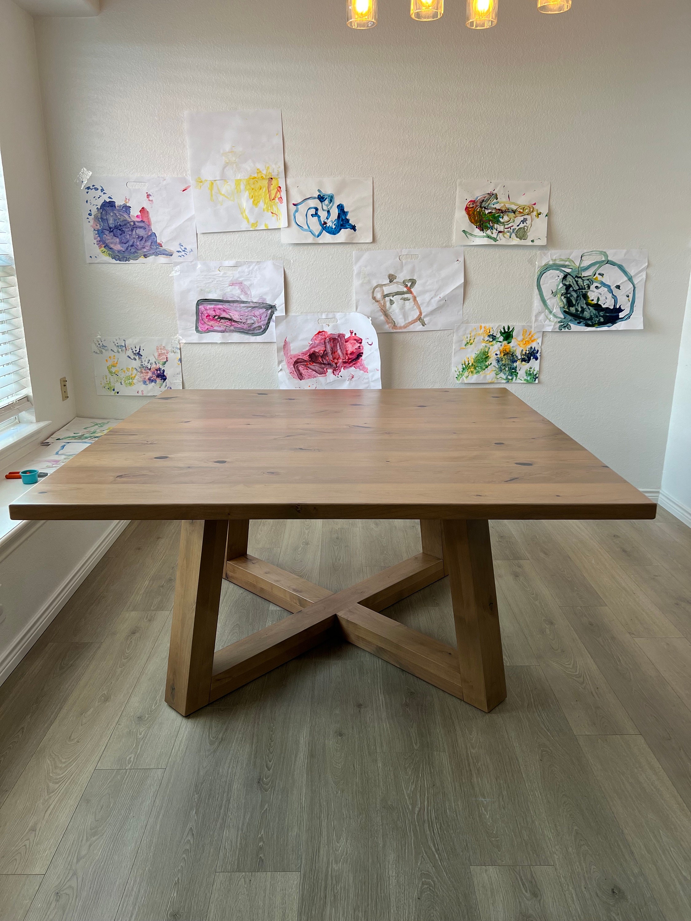 Square formal dining table for 8 store
