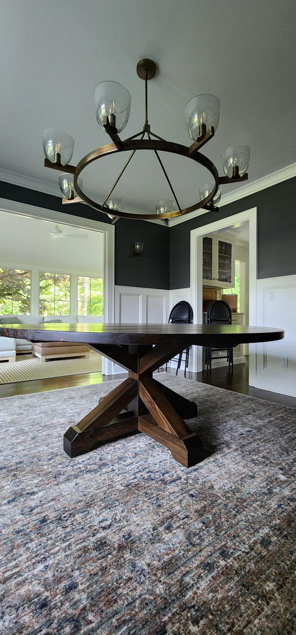 Handcrafted Round Wood Dining Table – Made Just for You – Extra Chunky Round Dining Table - Etsy