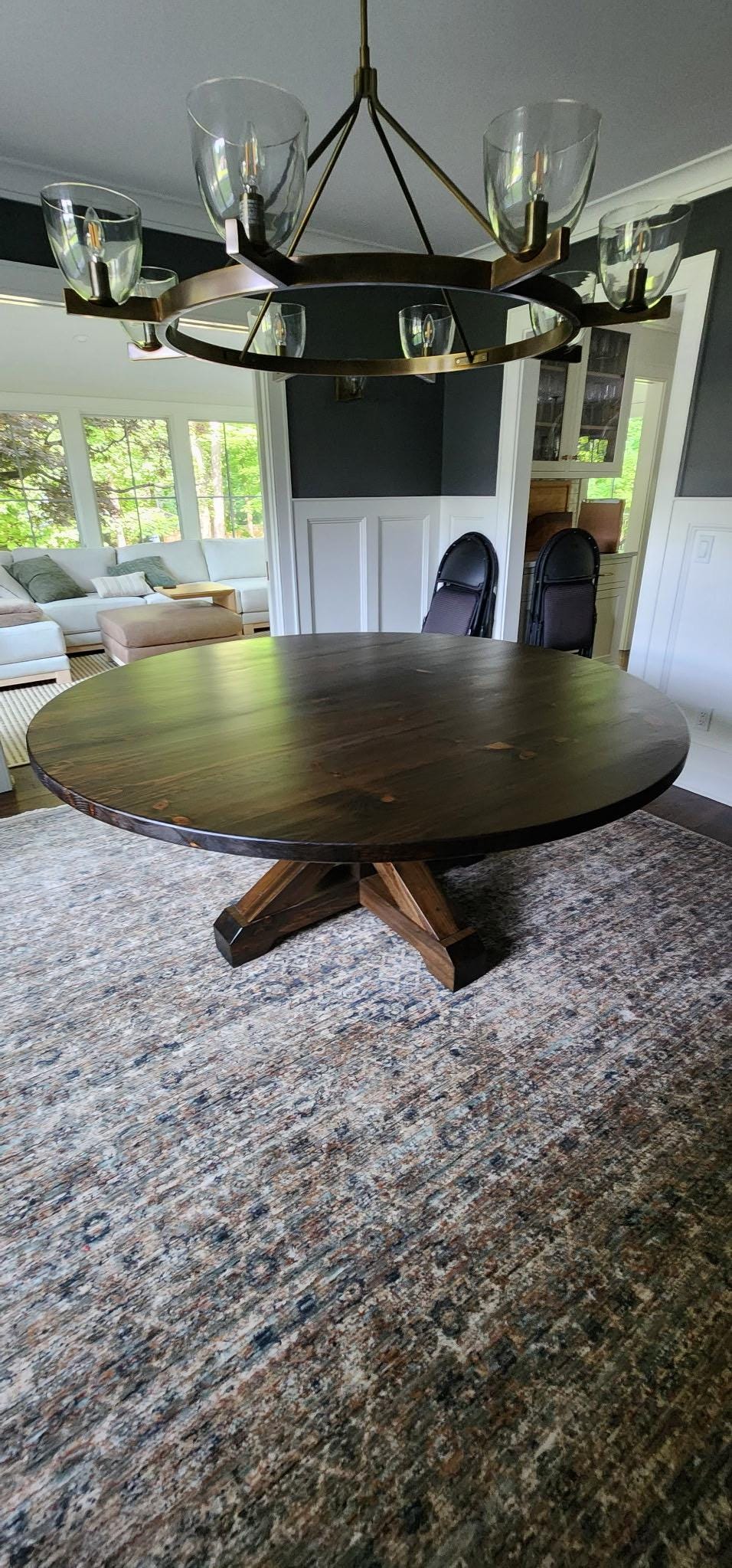 Handcrafted Round Wood Dining Table – Made Just for You – Extra Chunky ...
