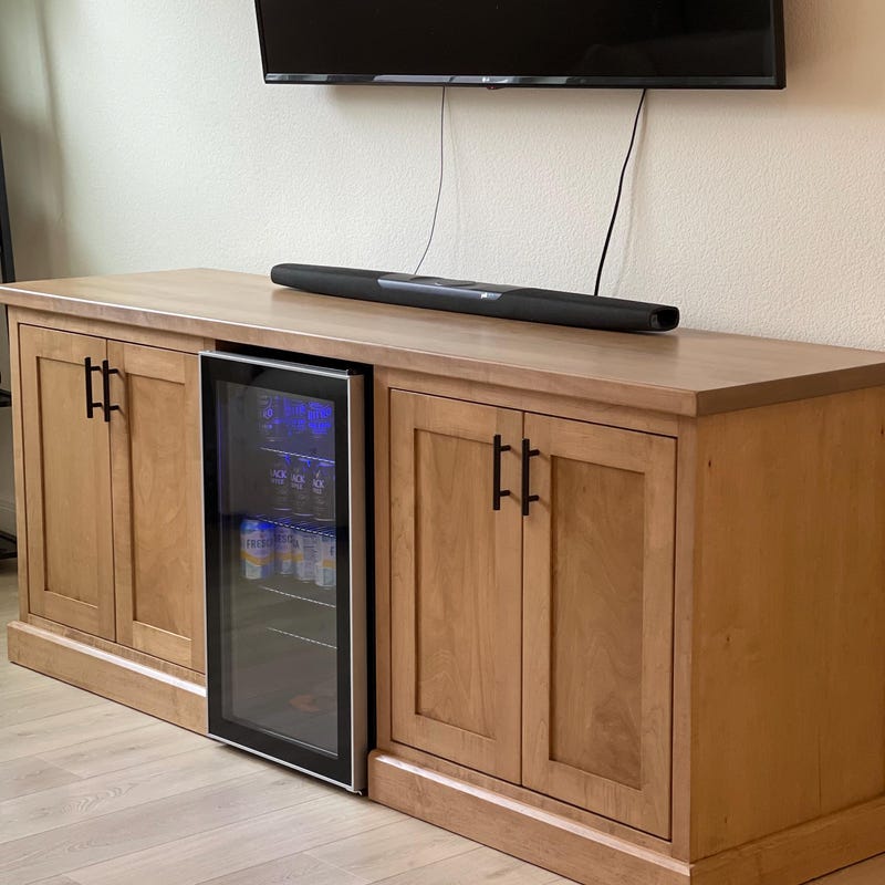 Mini Fridge Bar Cabinet - Etsy