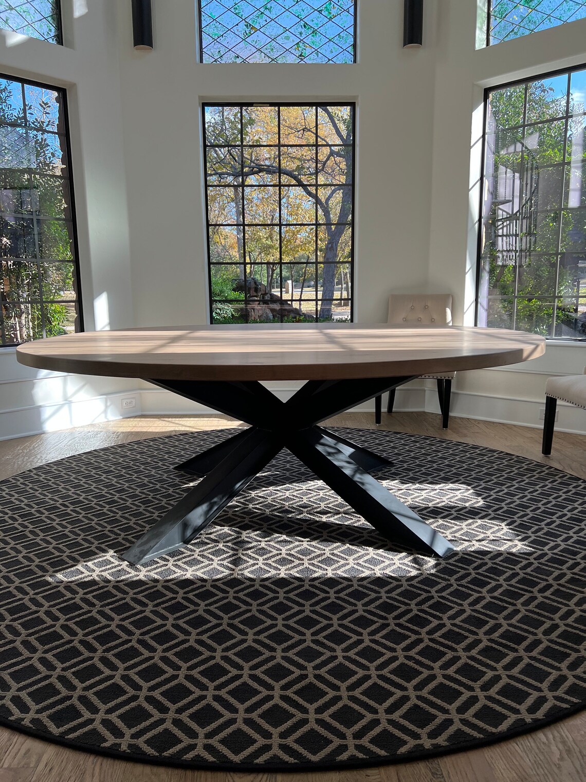 The Spider the Woodhills Modern Round Dining Table - Etsy