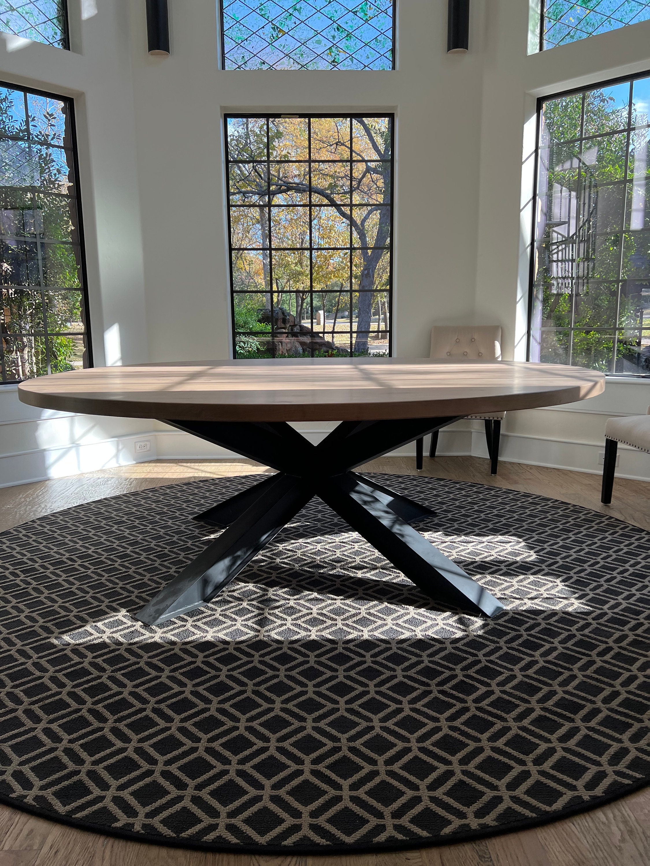 The Spider the Woodhills Modern Round Dining Table - Etsy