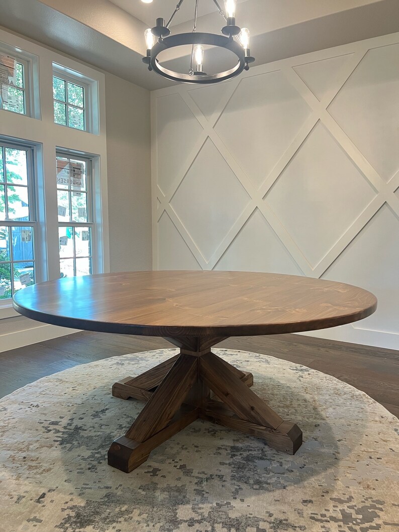 The Extra Chunky the Woodhills Extra Chunky Round Dining Table - Etsy