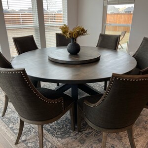 The Spider the Woodhills Knotty Alder Modern Round Dining Table - Etsy