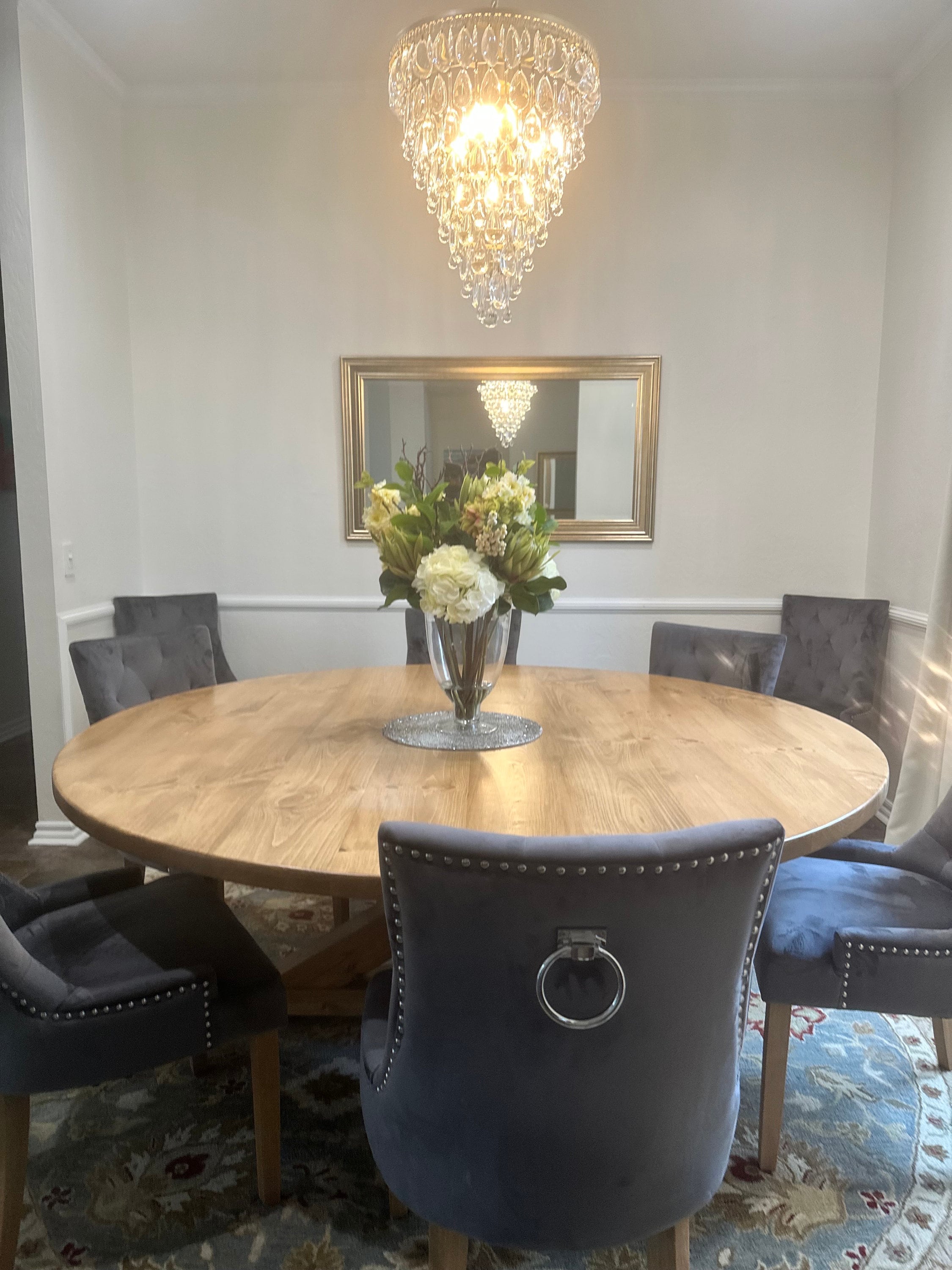 Handcrafted Round Wood Dining Table – Made Just for You – Extra Chunky Round Dining Table - Etsy