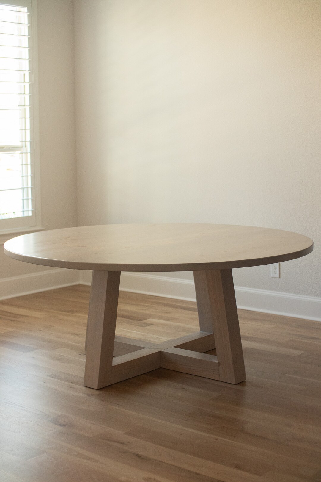 The Trapezoid the Woodhills 72 Trapezoid Round Dining Table - Etsy