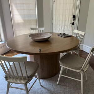 The Cylinder | the Woodhills Cylinder Round Dining Table - Etsy