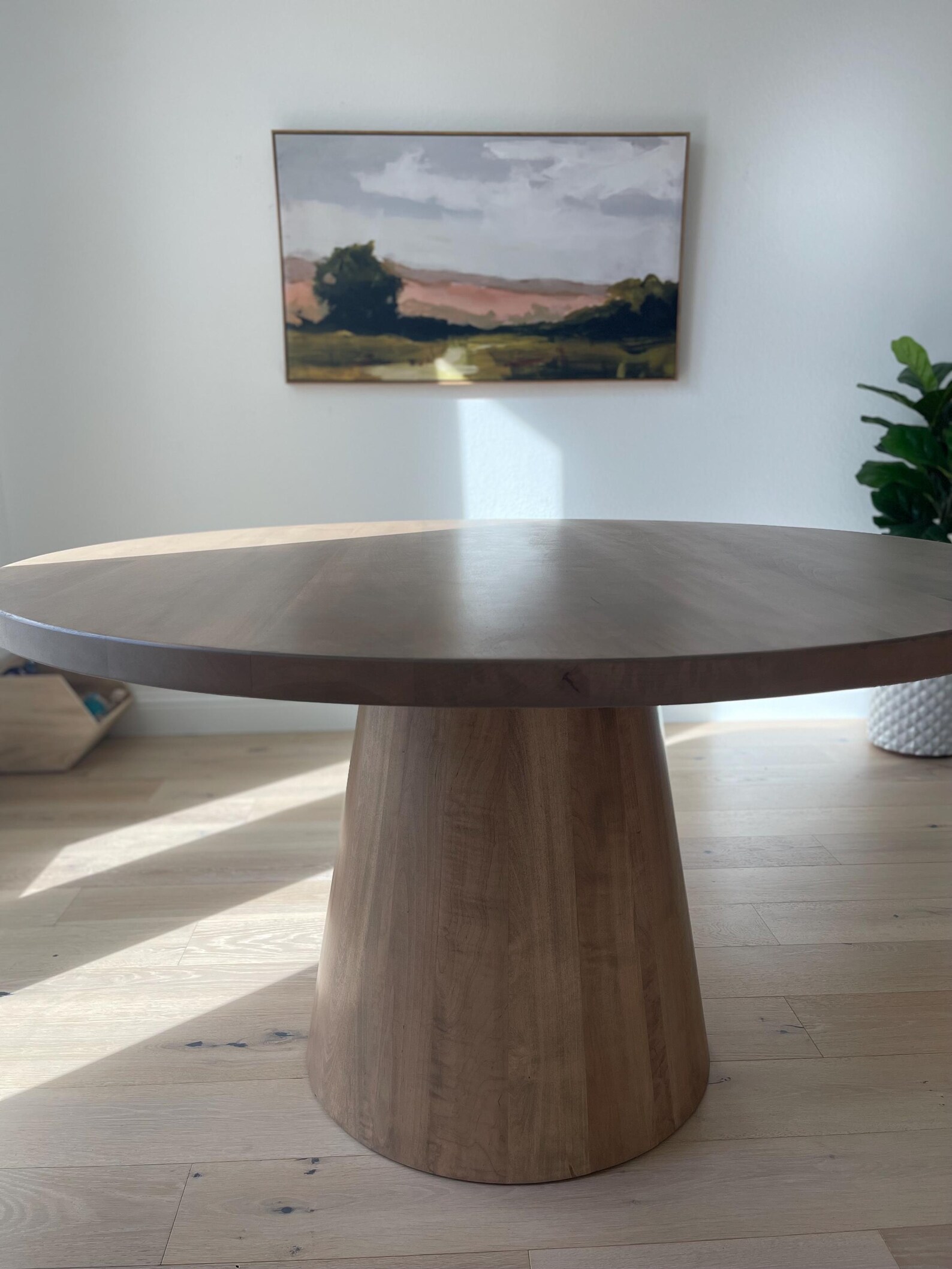Handcrafted Round Wood Dining Table – Made Just for You – Cone Round ...