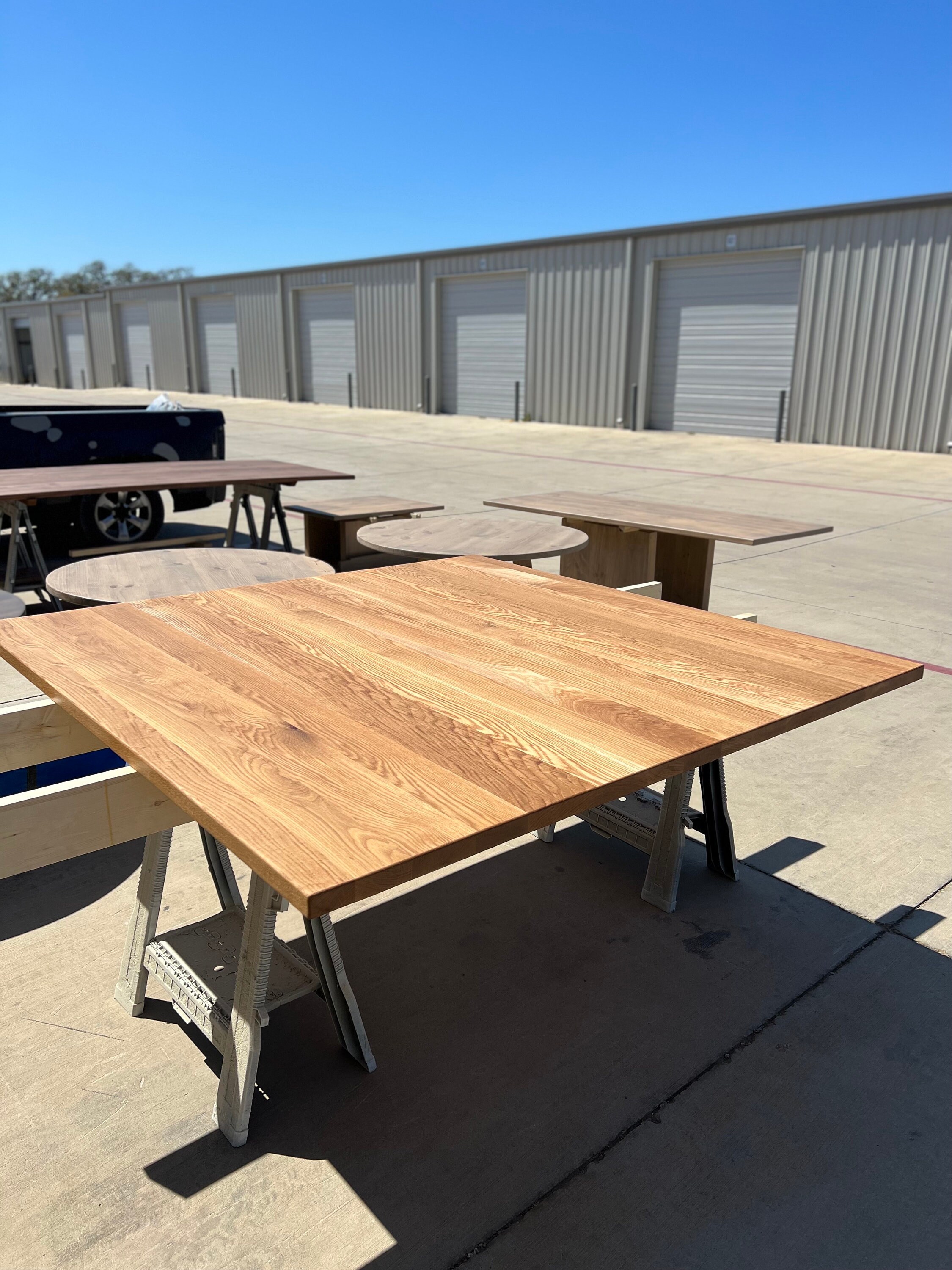 Square Tops the Woodhills White Oak Square Top - Etsy