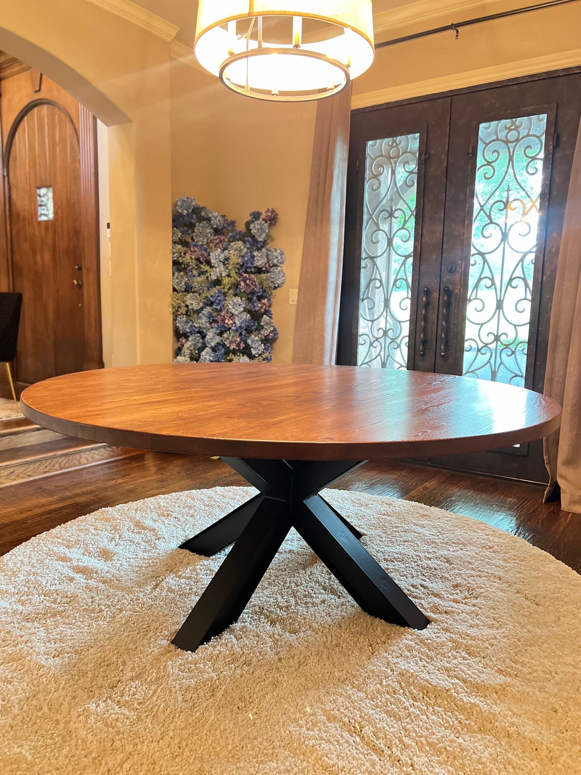 The Spider the Woodhills Modern Round Dining Table - Etsy