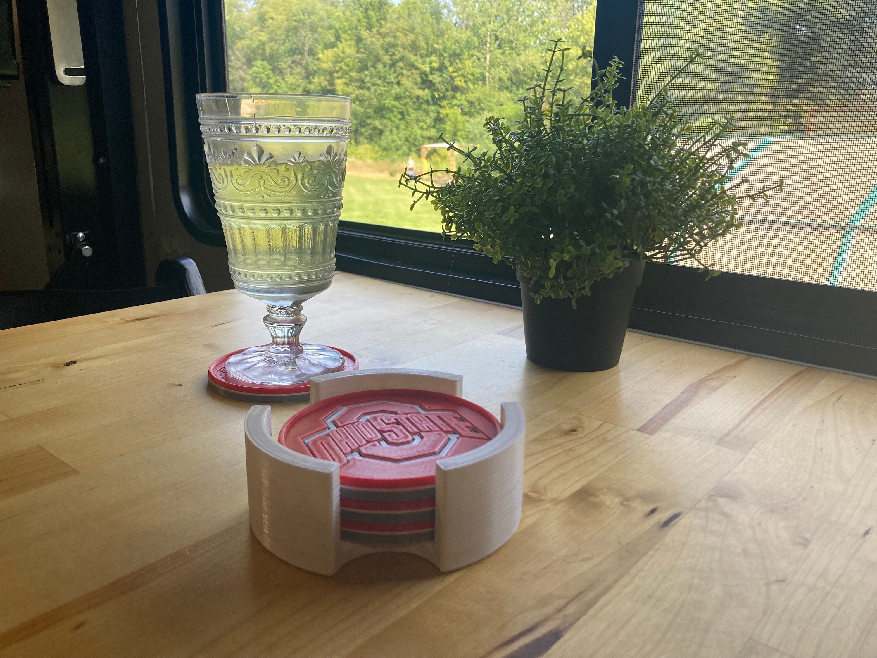 Ohio State Coasters OSU Coasters Ohio State Themed Coasters Ohio State ...