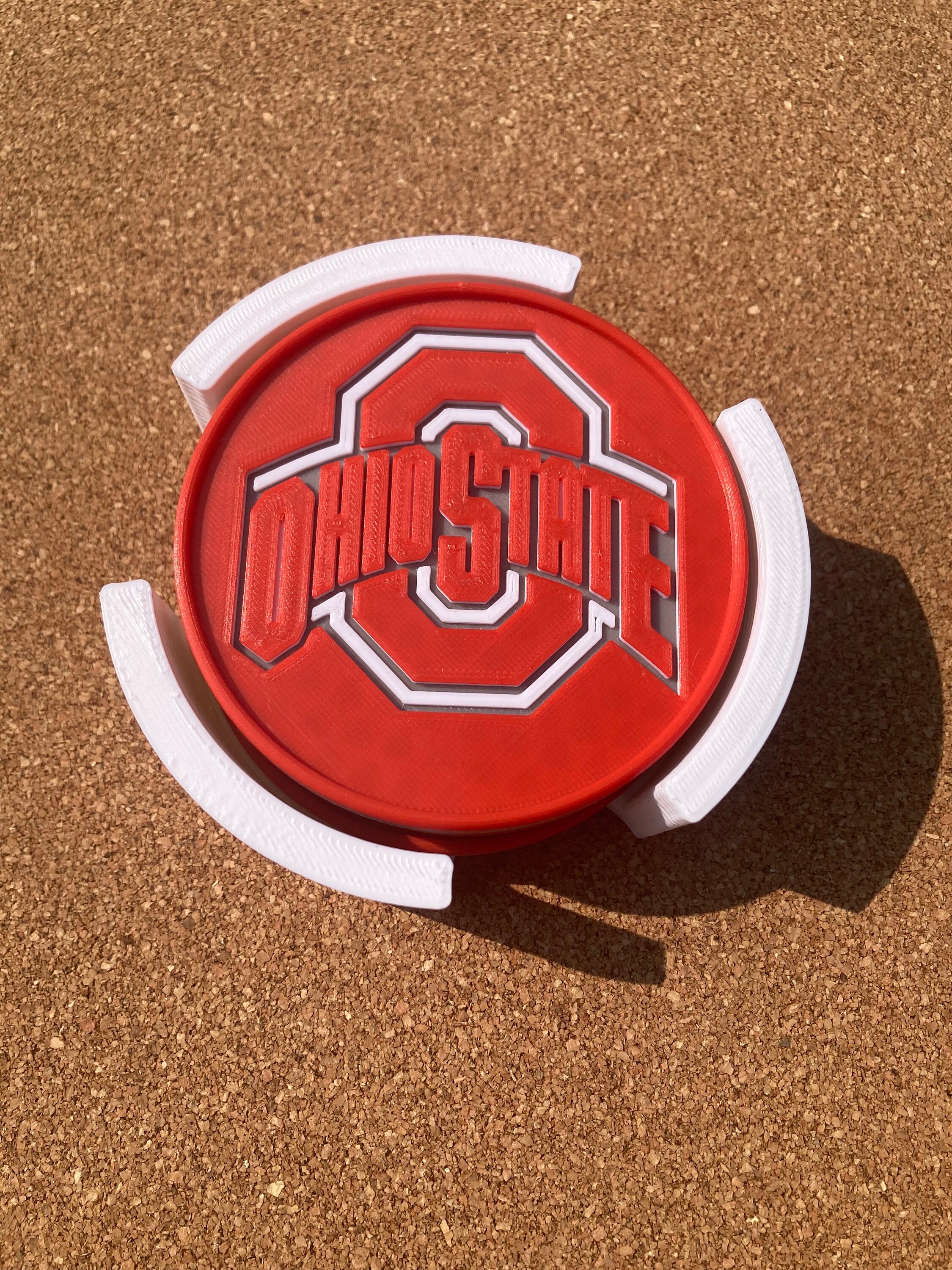 Ohio State Coasters OSU Coasters Ohio State Themed Coasters Ohio State ...