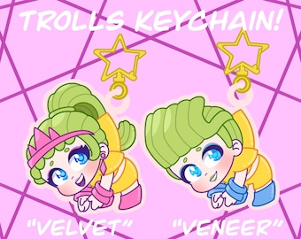 Velvet & Veneer Charms | 2.5" Epoxy Acrylic Double Sided Charm ...