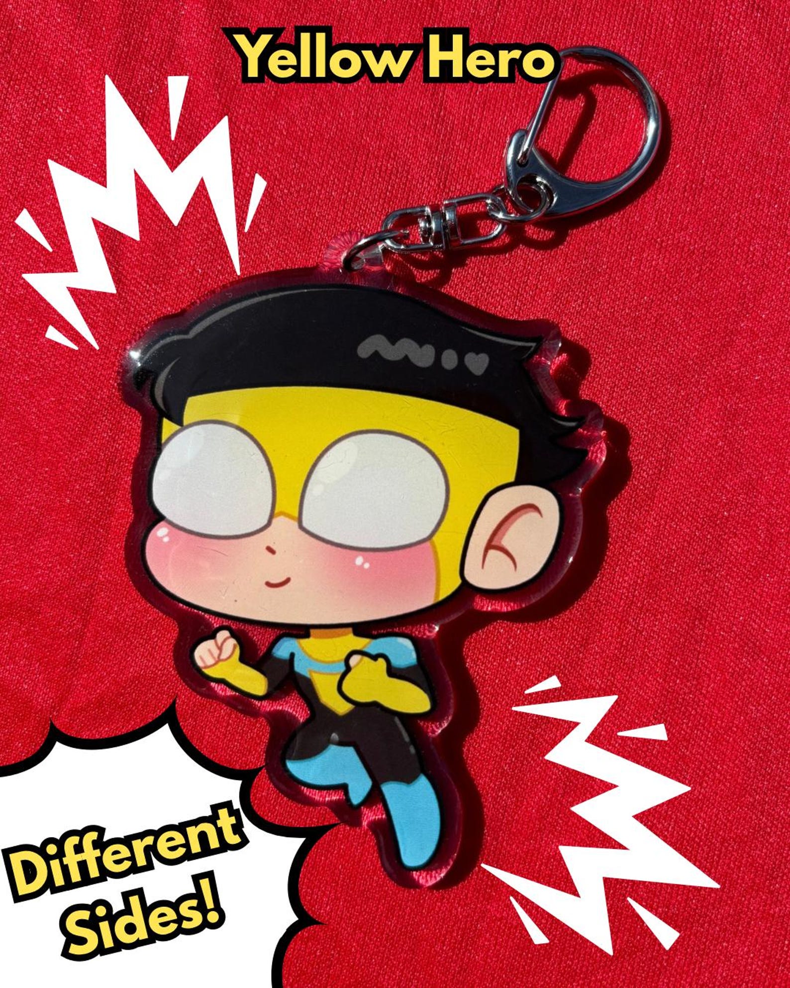 Invincible Epoxy Acrylic Chibi Keychains TV Comic Show - Etsy