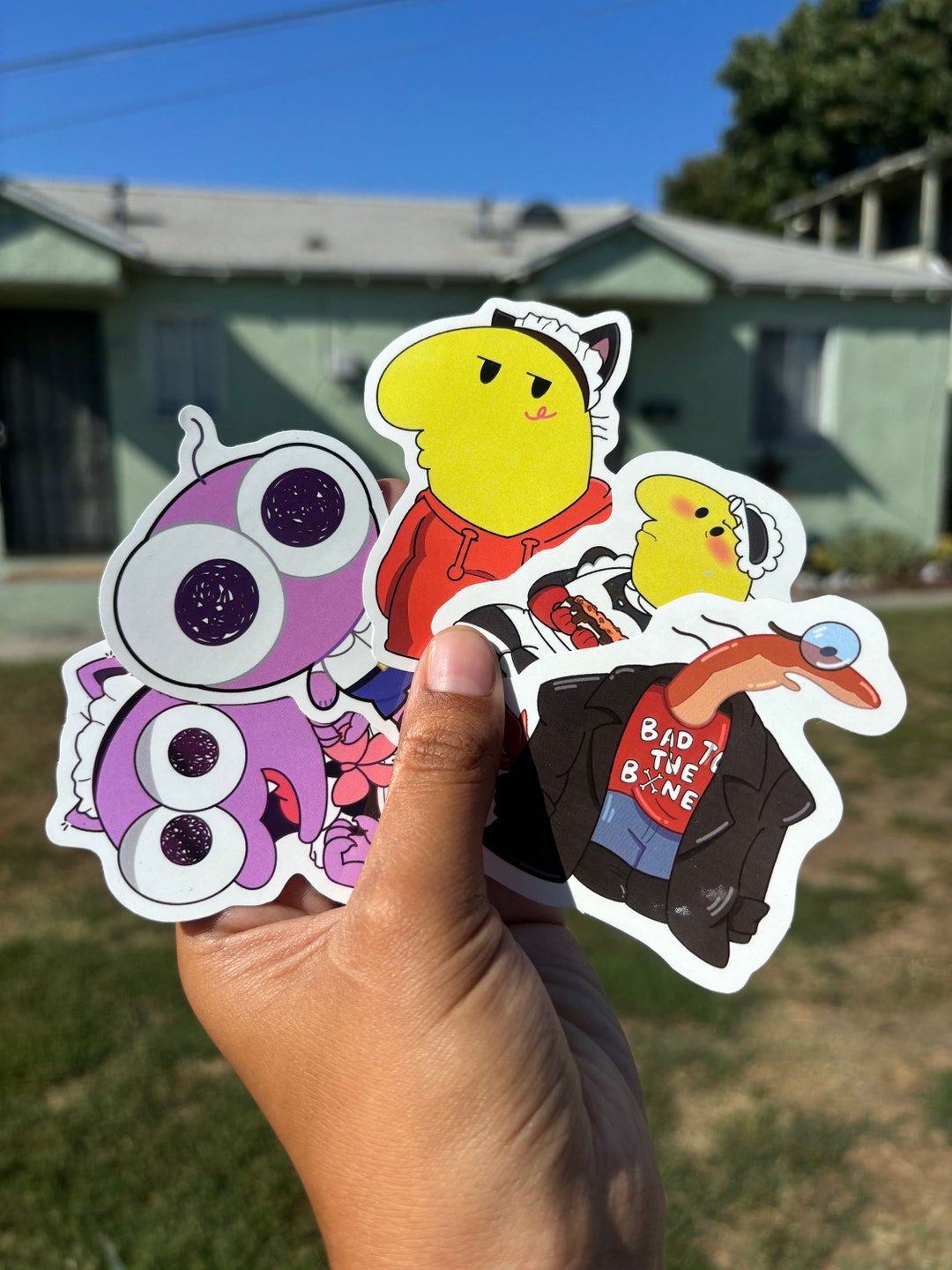 Smiling Friends Waterproof Stickers - Etsy