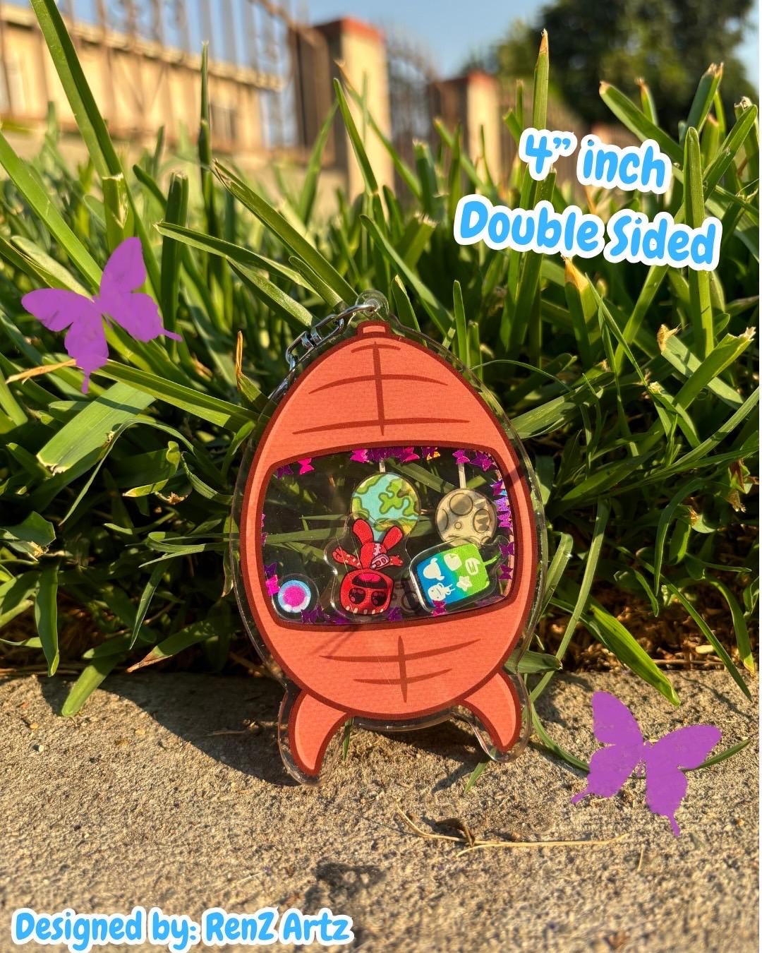 Little Big Planet Shaker Keychain - Etsy