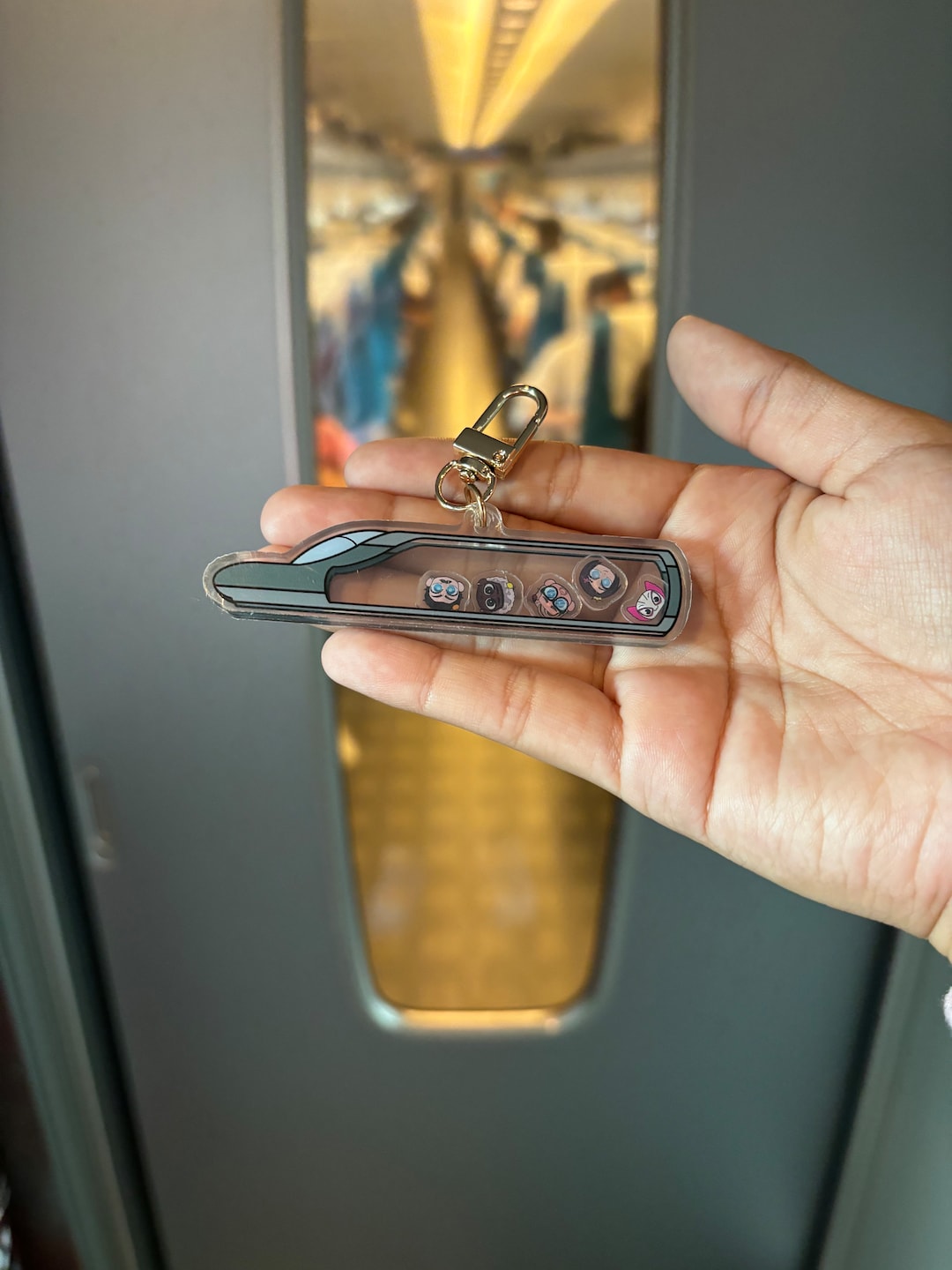 Bullet Train Shaker Keychain - Etsy