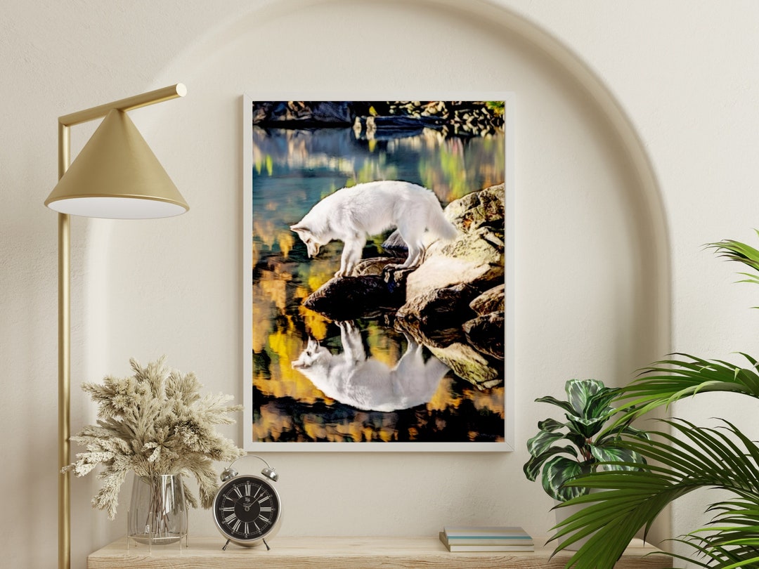 Wolf Hand Drawn Art Print, Printable Wolf Art, Wolf Print Digital ...