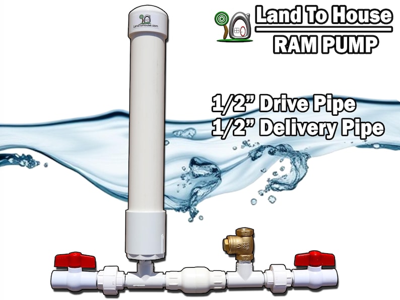 Hydraulic Ram Pump 1/2". Pump Water off Grid for Farm and Homestead Use ...