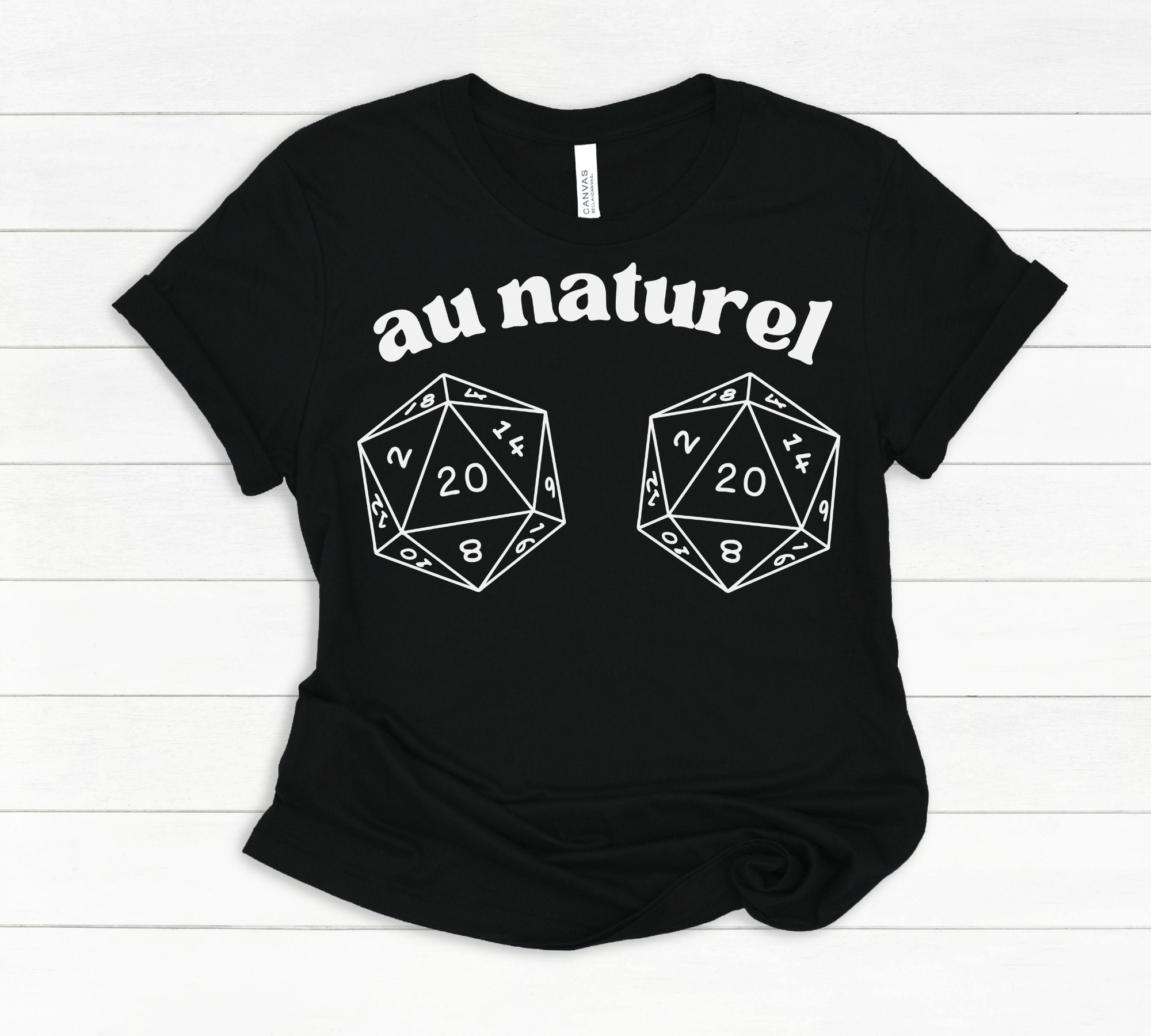 Au Naturel Dnd Shirt, DND Mom Shirt, Funny Dnd Shirt, Dungeons and ...