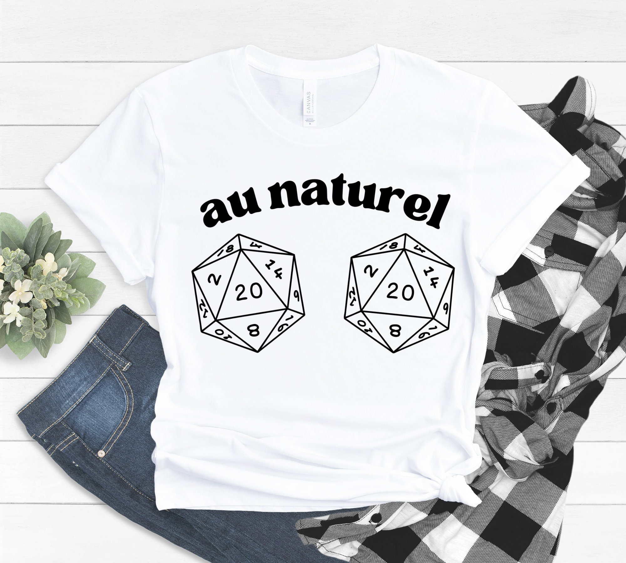 Au Naturel Dnd Shirt, DND Mom Shirt, Funny Dnd Shirt, Dungeons and ...