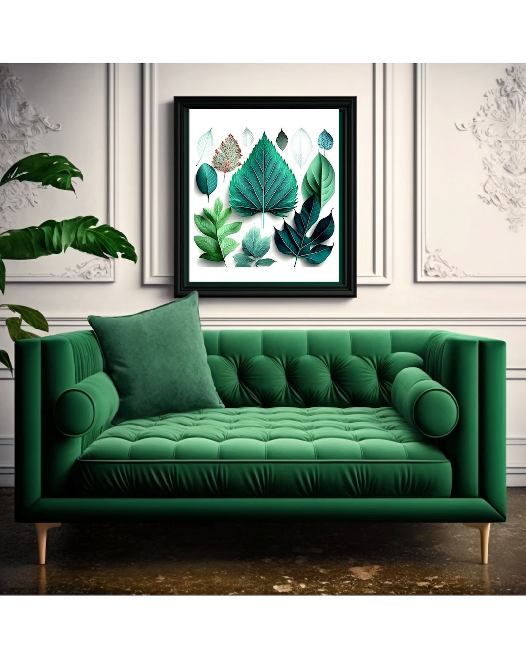 Multi Leaves Print, Art Print, Artwork, Leaves Print, Wall Art ...