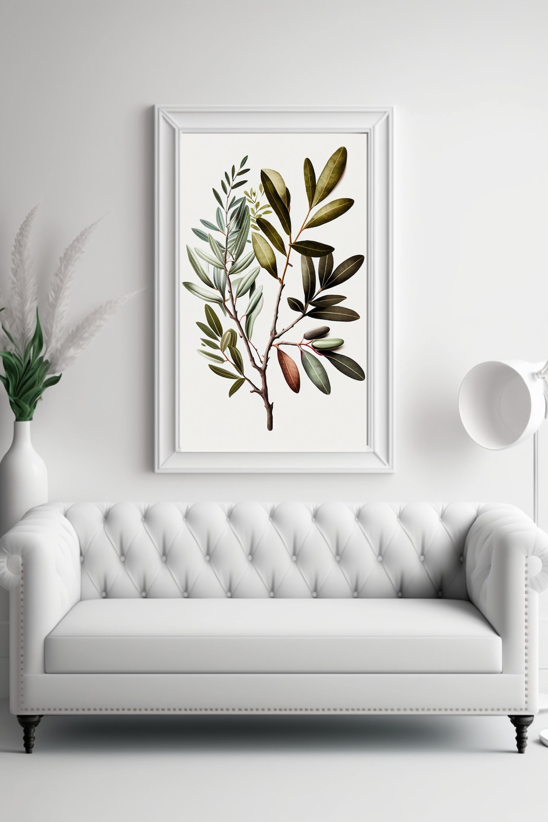Beautiful Olive Branch Print. Amazing Art Print, Art Work, Leaves Print ...
