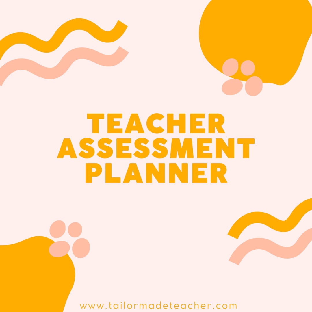 Teacher Assessment Planner - Etsy