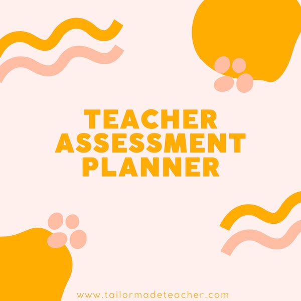 Teacher Assessment Planner - Etsy