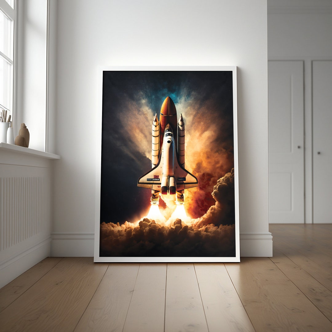 Shuttle Launch Begins, Fantasy Poster, Bedroom, Living Room,wall Art ...