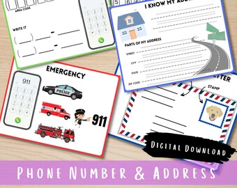 My Address My Phone Number & All About Me - Etsy