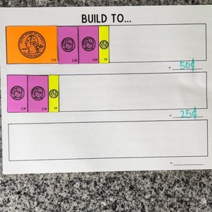 Build to a Dollar Advanced Coin Activity, Money Value US Coins ...