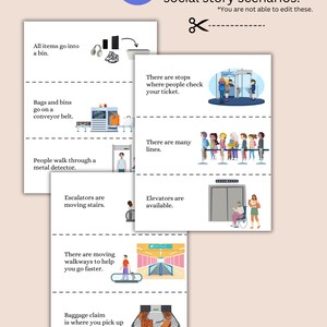 Autism Airport Travel Plan, Airport Social Story, Airplane Steps ...