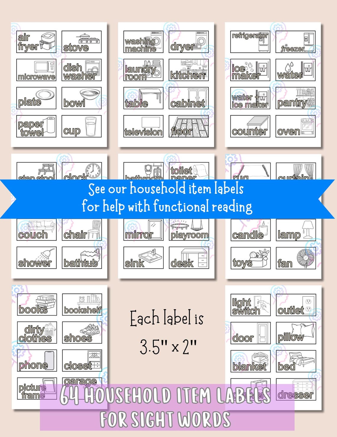 Clothing Labels, Closet Drawer Labels, Dresser Drawer Labels, Printable ...