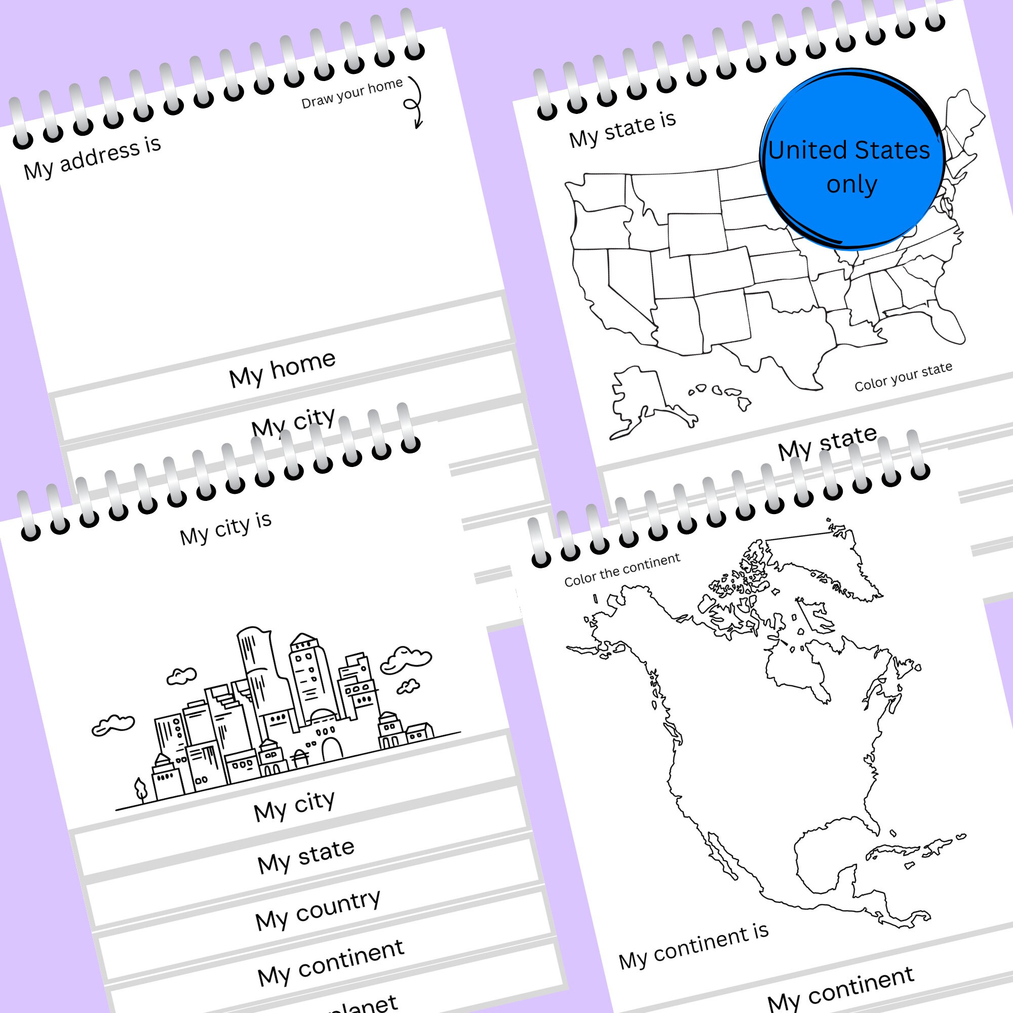 Where I Live, Homeschool Geography, Learn My Phone Number Laminated ...