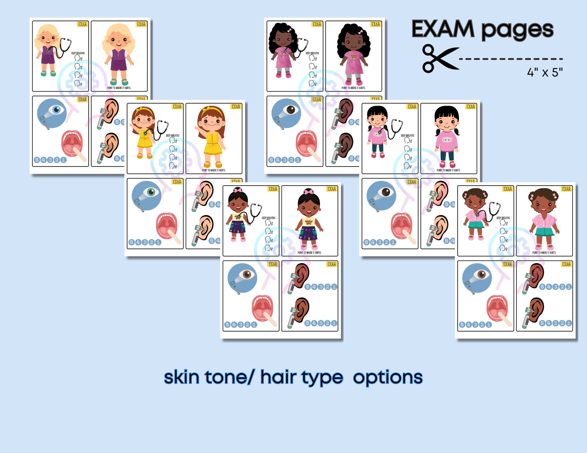 Autism Adaptive Medical Exam Visual Guides, Visual Schedule, Autism ...