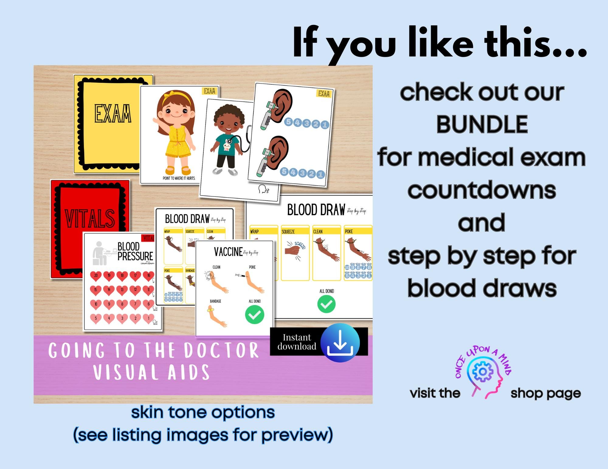 Blood Draw, Vaccine, Medical Poster, Autism Doctor Social Story, Autism ...