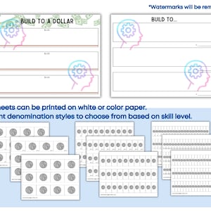 Build to a Dollar Advanced Coin Activity, Money Value US Coins ...