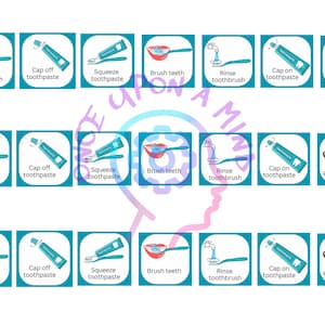 Hand Washing & Toothbrushing Visual Aid: Autism, Special Education ...