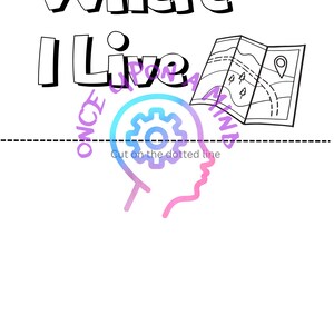 Where I Live Flipbook, Homeschool Geography, Learn Your Address ...