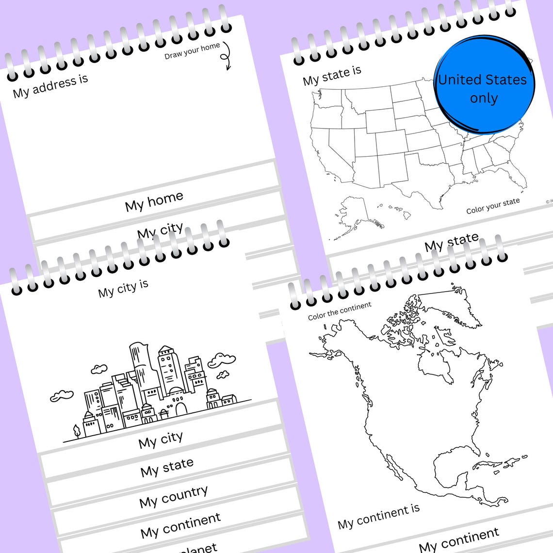 Where I Live Flipbook, Homeschool Geography, Learn Your Address ...