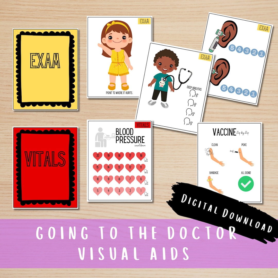 Autism Doctor Social Story, Medical Exam Visual Guides, Autism Going to ...