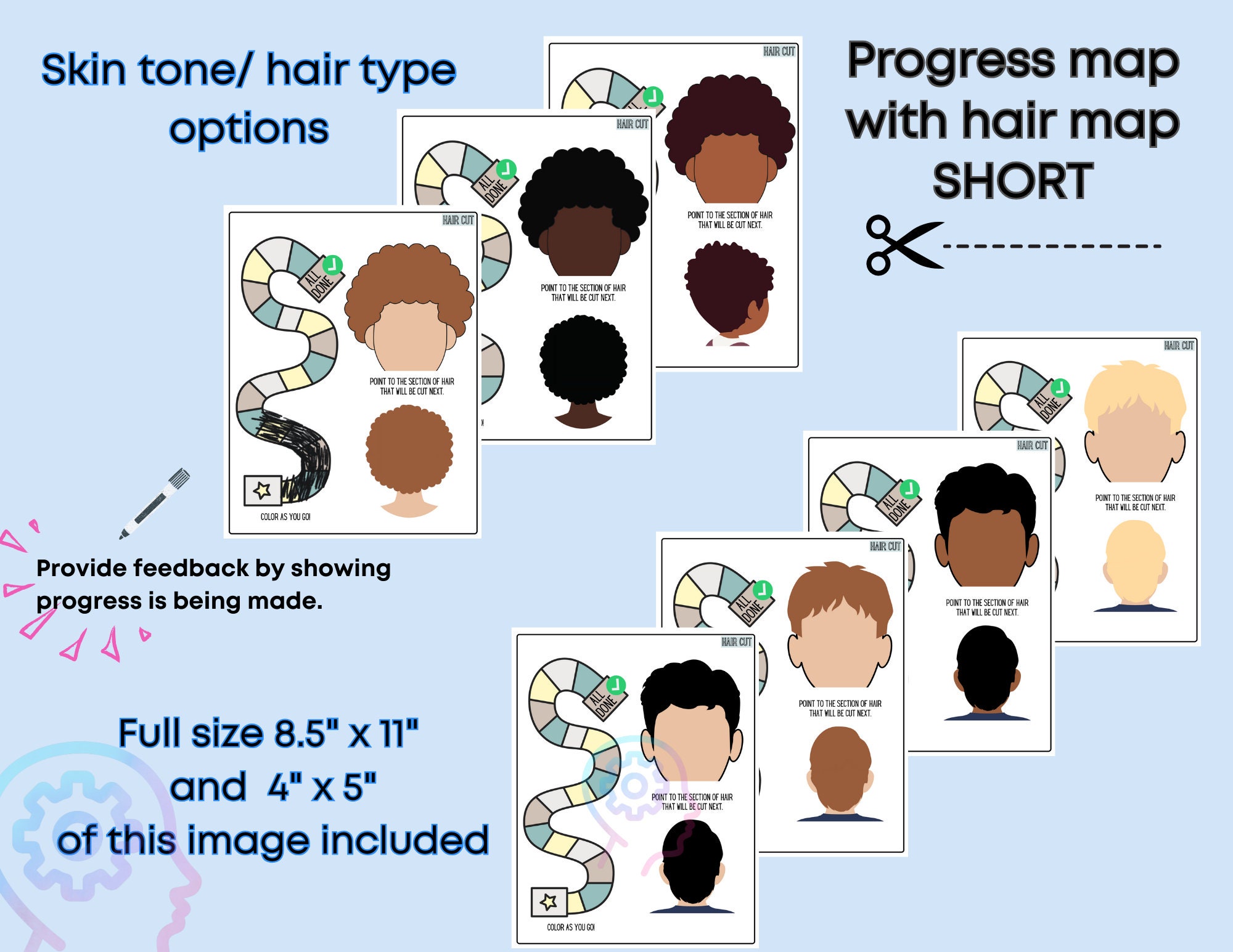 Autism Haircut, Haircut Visual Aid, SPD Haircut, Social Story Haircut ...