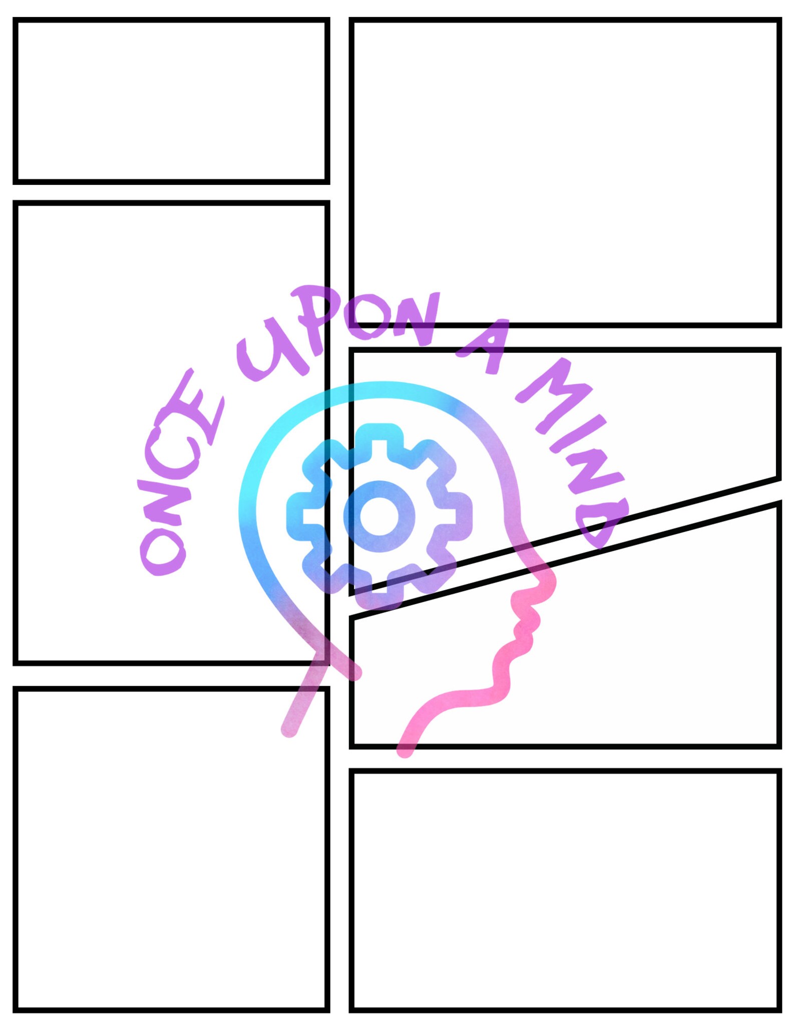 Printable Blank Comic Book Templates: Comic Drawing (digital Download ...