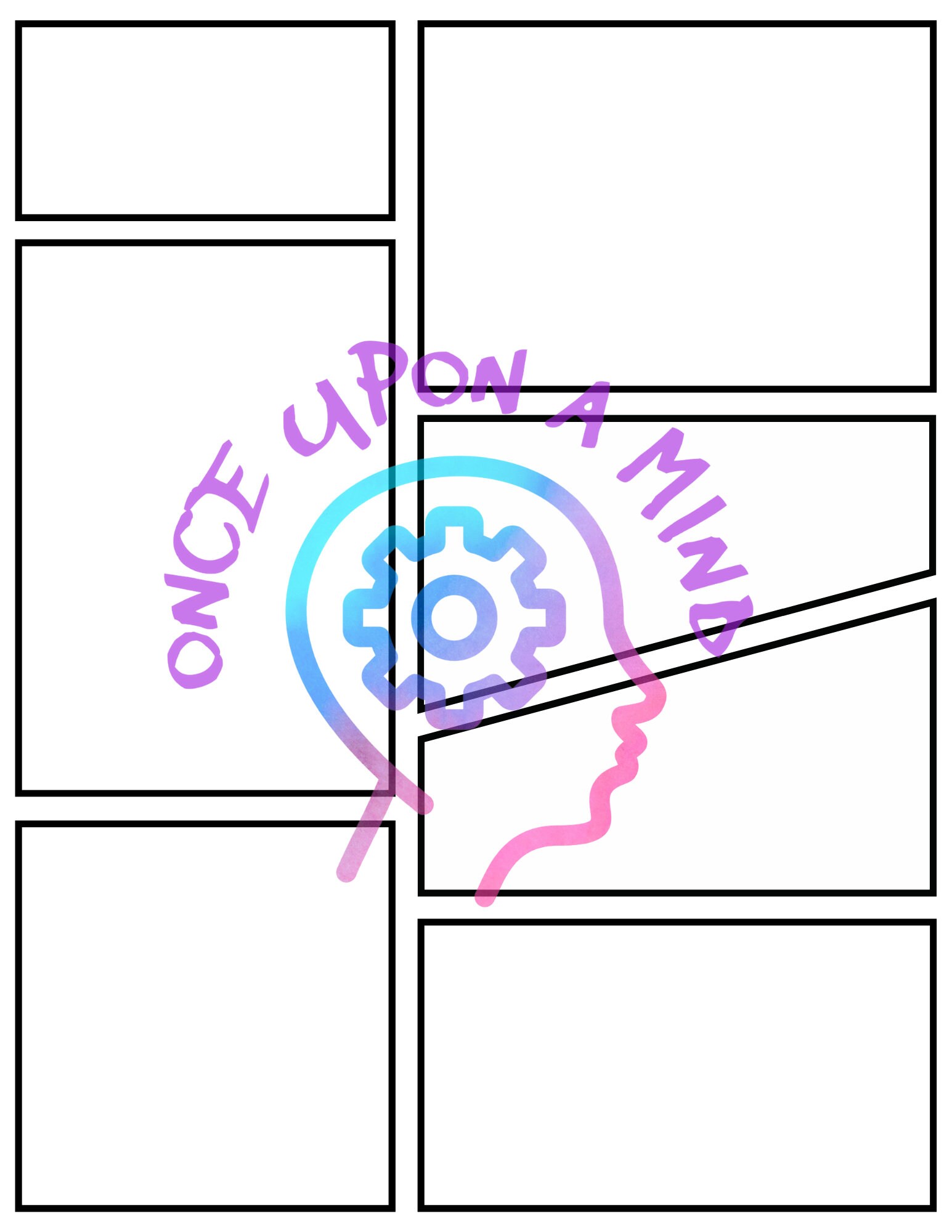 Printable Blank Comic Book Templates: Comic Drawing (digital Download ...