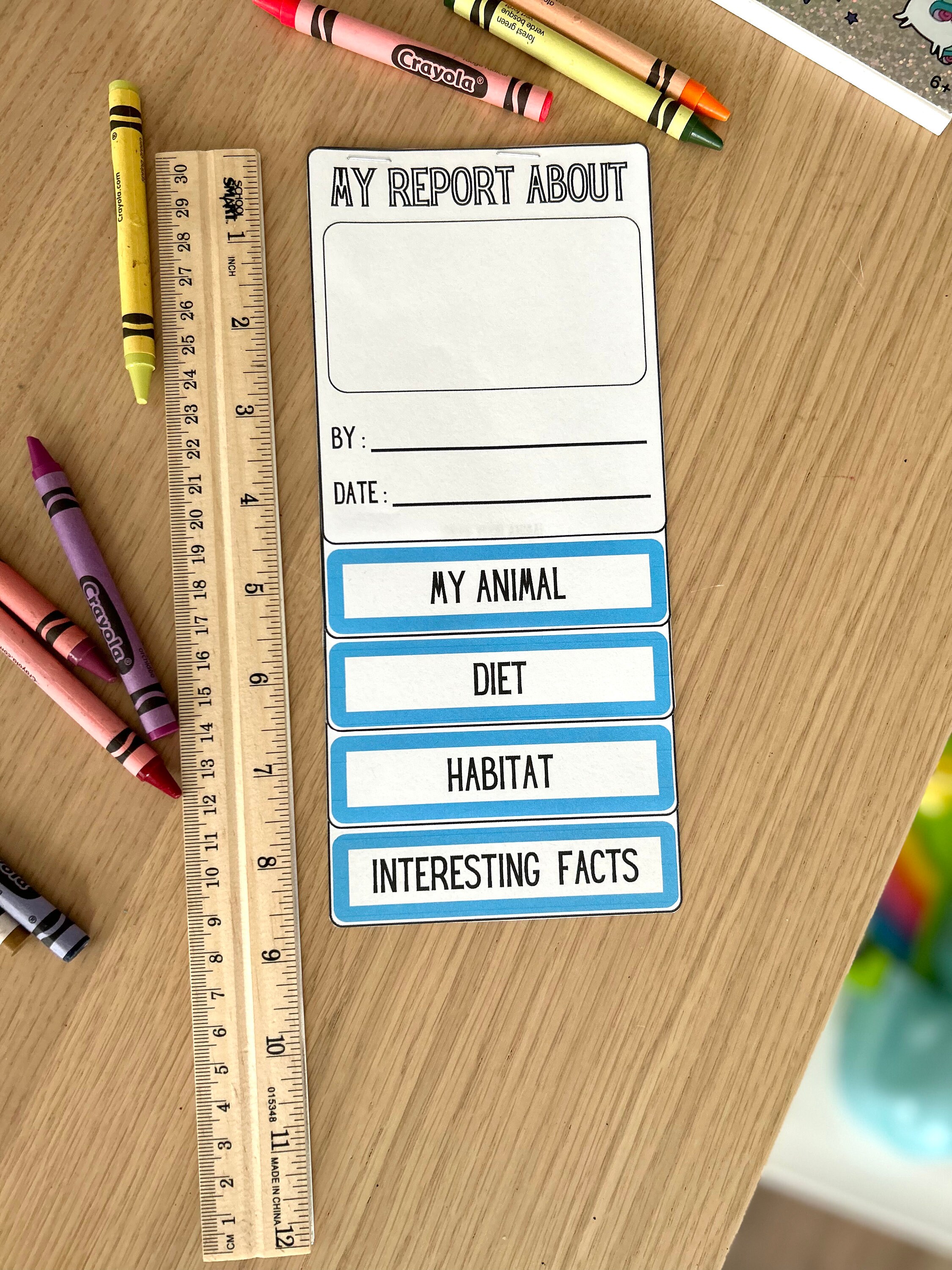 Animal Research Flipbook, Homeschool Science, Animal Unit Study, Animal ...