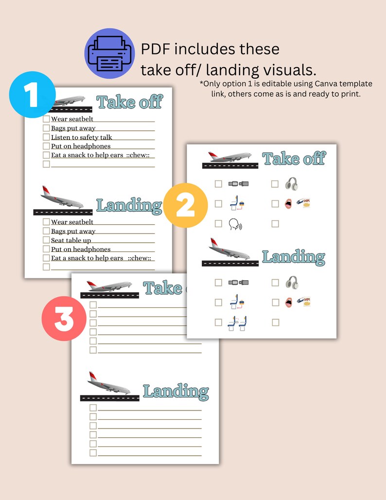 Autism Airport Travel Plan, Airport Social Story, Airplane Steps ...